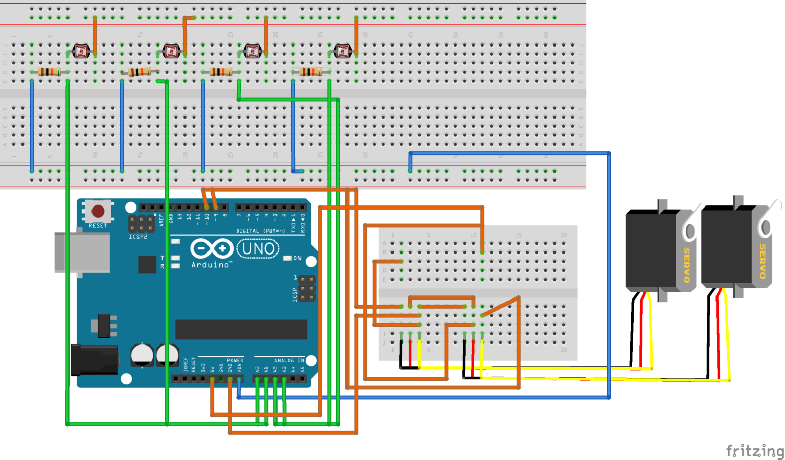 Inseguitore Solare Con Arduino Arduino Lab